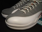 2012 NIKE AIR JORDAN XII 12 RETRO COOL GREY WHITE ORANGE BRED 130690 ...