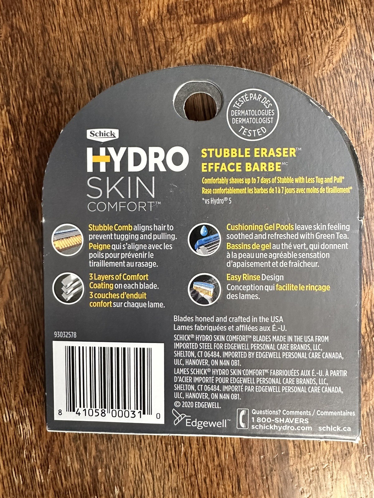 Schick HYDRO Skin Comfort Stubble Eraser Men’s Razor Blade Refills-4 ...