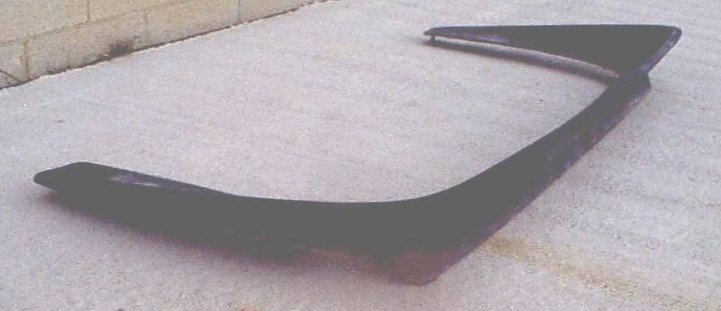Pontiac Fiero Coupe SHOWCARS Fiberglass Wrap Around Rear Spoiler | eBay