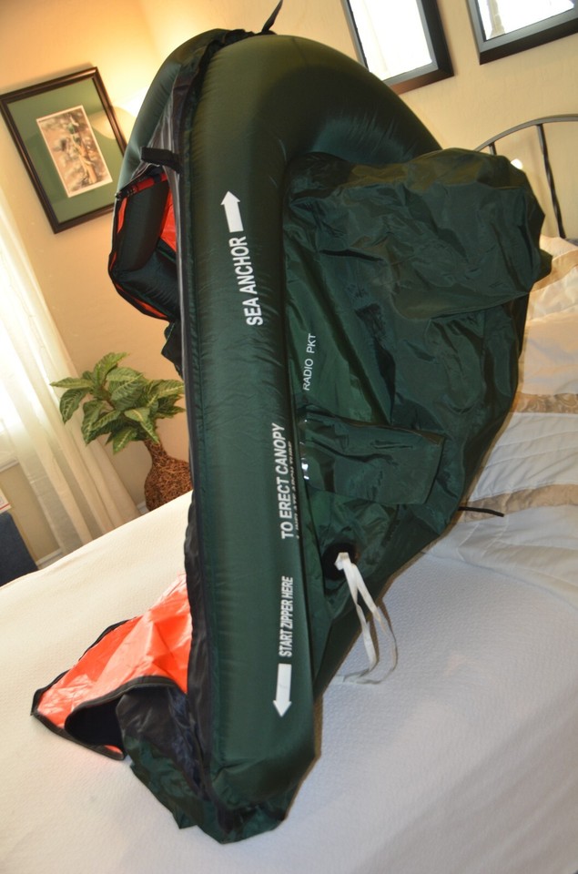 US Military Life Raft, Individual Single Place Life Raft ISPLR-1069 | eBay