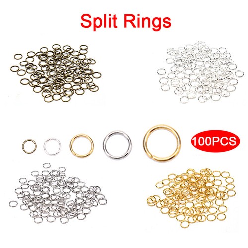 100pcs Open Jump Rings Connector Jewelry Split Rings Accessory 4/5/6/7 ...
