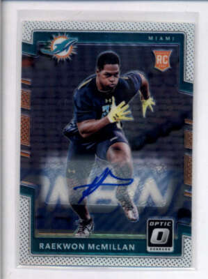 RAEKWON MCMILLAN 2017 DONRUSS OPTIC ROOKIE AUTOGRAPH AUTO AJ9166 | eBay