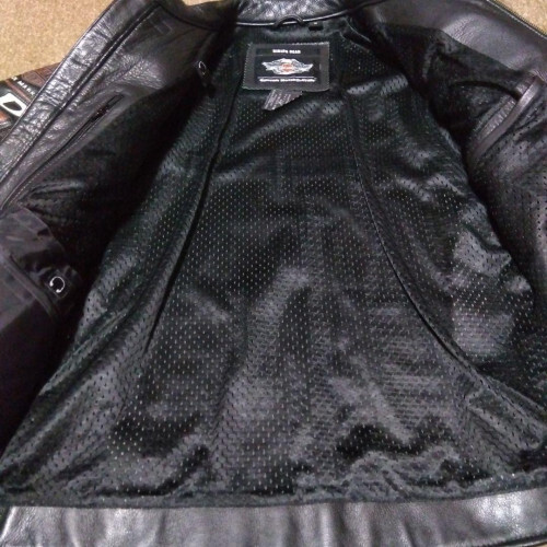 Harley Davidson Motorcycle Jacket Size:M Double Zipper EX cond limited ...