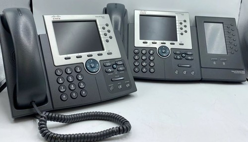 (LOT OF 2) CISCO CP-7965 UNIFIED TELEPHONE IP HANDSET W/1, 7916 ...