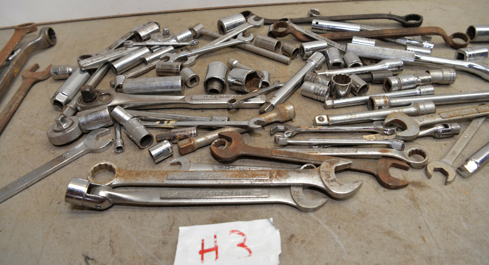 Vintage mechanic tool all US made Craftsman Mac Proto wrench ratchet ...