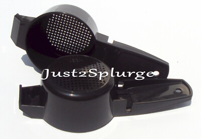 Tupperware Mini Strainer Green Tea Powdered Sugar Sifter Black Set 2 ...