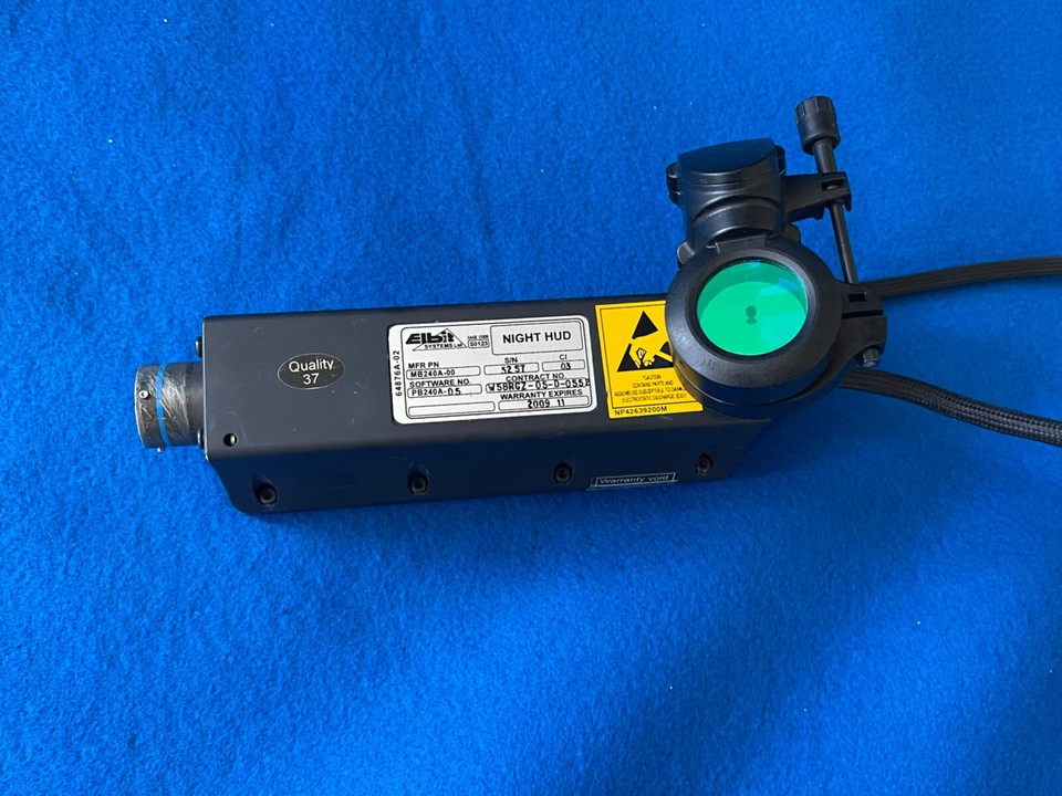 ANVIS ELBIT NIGHT VISION HUD HEADS UP DISPLAY FOR HGU56 HELICOPTER ...