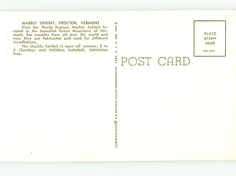 Pre-1980 MUSEUM SCENE Proctor Vermont VT : make an offer hr1143 | eBay