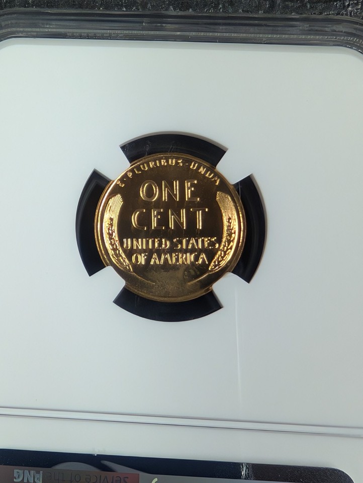 1955 NGC PF68 RD RED PROOF LINCOLN WHEAT PENNY 1C ONE CENT WHITE LABEL ...