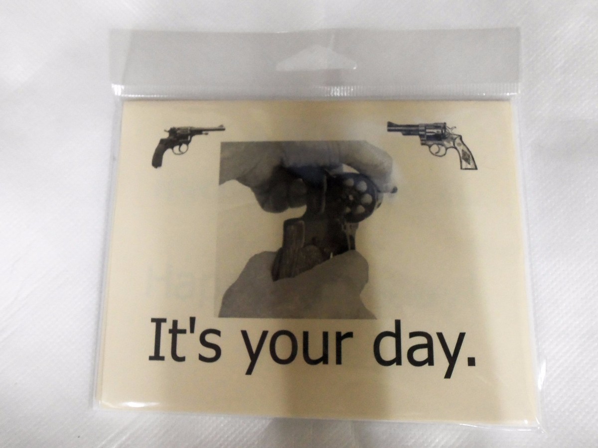 Funny Happy Birthday Gun Laser Gun Game Cake Topper For Boys Girls