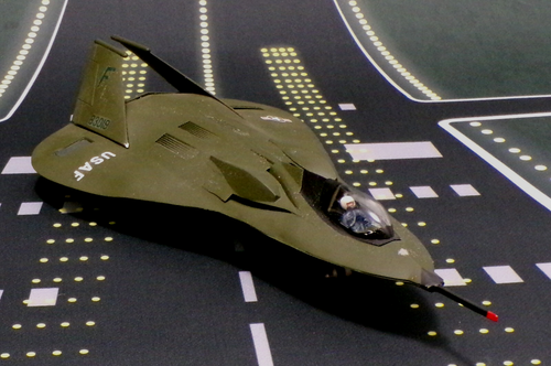 F-19 STEALTH FIGHTER Plane Jet 1:48 Scale Pro-built model Testors ...