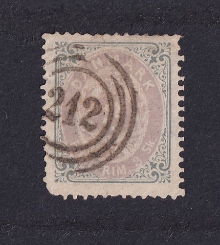 MATT'S STAMPS SCOTT DENMARK #17, 3 SKILLING ISSUE, NORMAL FRAME, USED ...