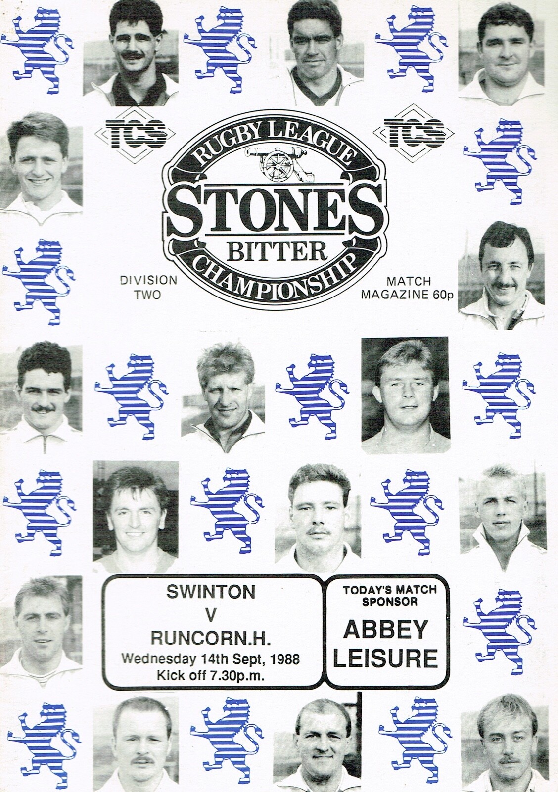 SWINTON RUGBY LEAGUE MATCH PROGRAMMES (SIX) 1988 1991 | eBay Australia