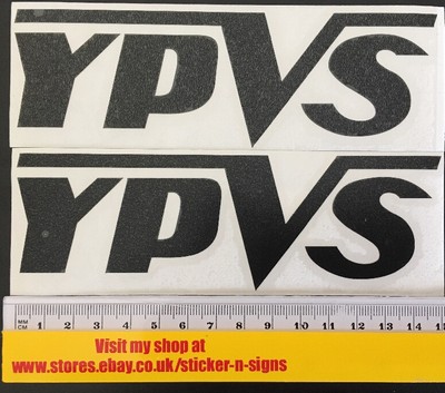 2x Black YPVS 150mm X 47mm Stickers Most Colours | eBay UK