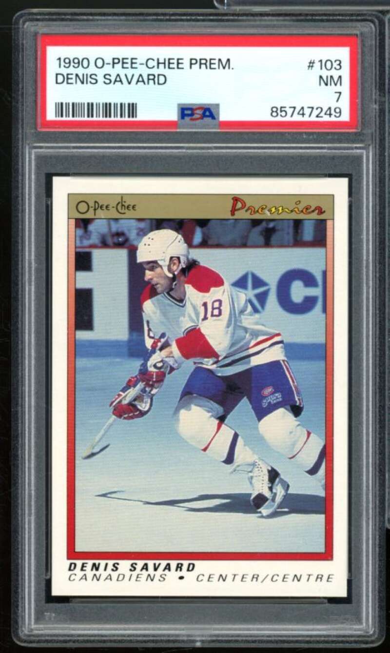 Denis Savard Rookie Card 1990-91 O-Pee-Chee Premier #103 PSA 7 | eBay