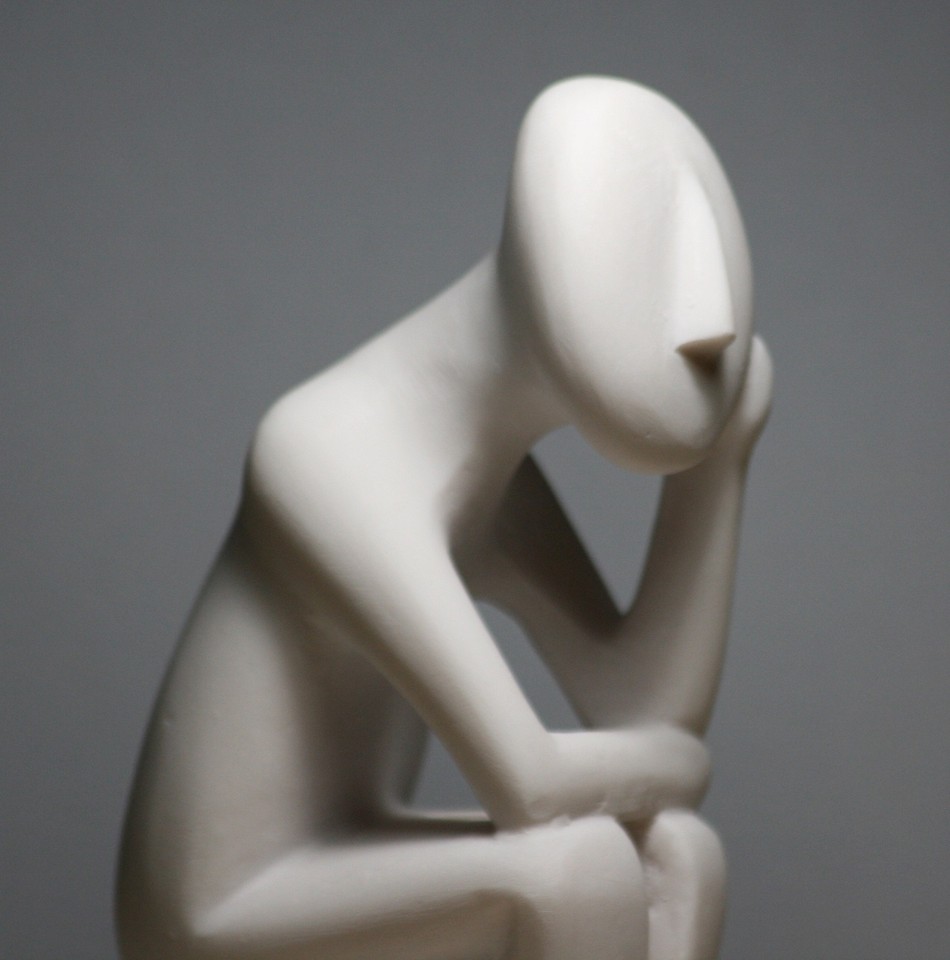 Thinker Cycladic Greek Art Figurine Idol Modern Statue Sculpture ...