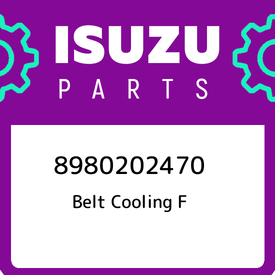 8980202470 Isuzu Fan Belt Product Code 8980202470 Genuine Parts for ...