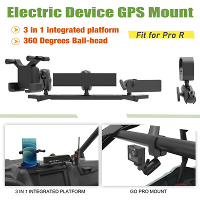 Electric Device GPS Mount For Polaris RZR PRO R/4 22+ Phone, GoPro ...