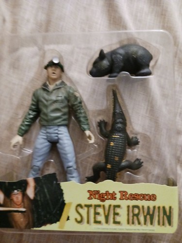 N2 TOYS - The Crocodile Hunter Steve Irwin Talking Action Figure Night ...