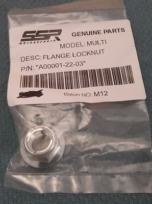 New Genuine SSR A00001-22-03 FLANGE LOCKNUT | eBay