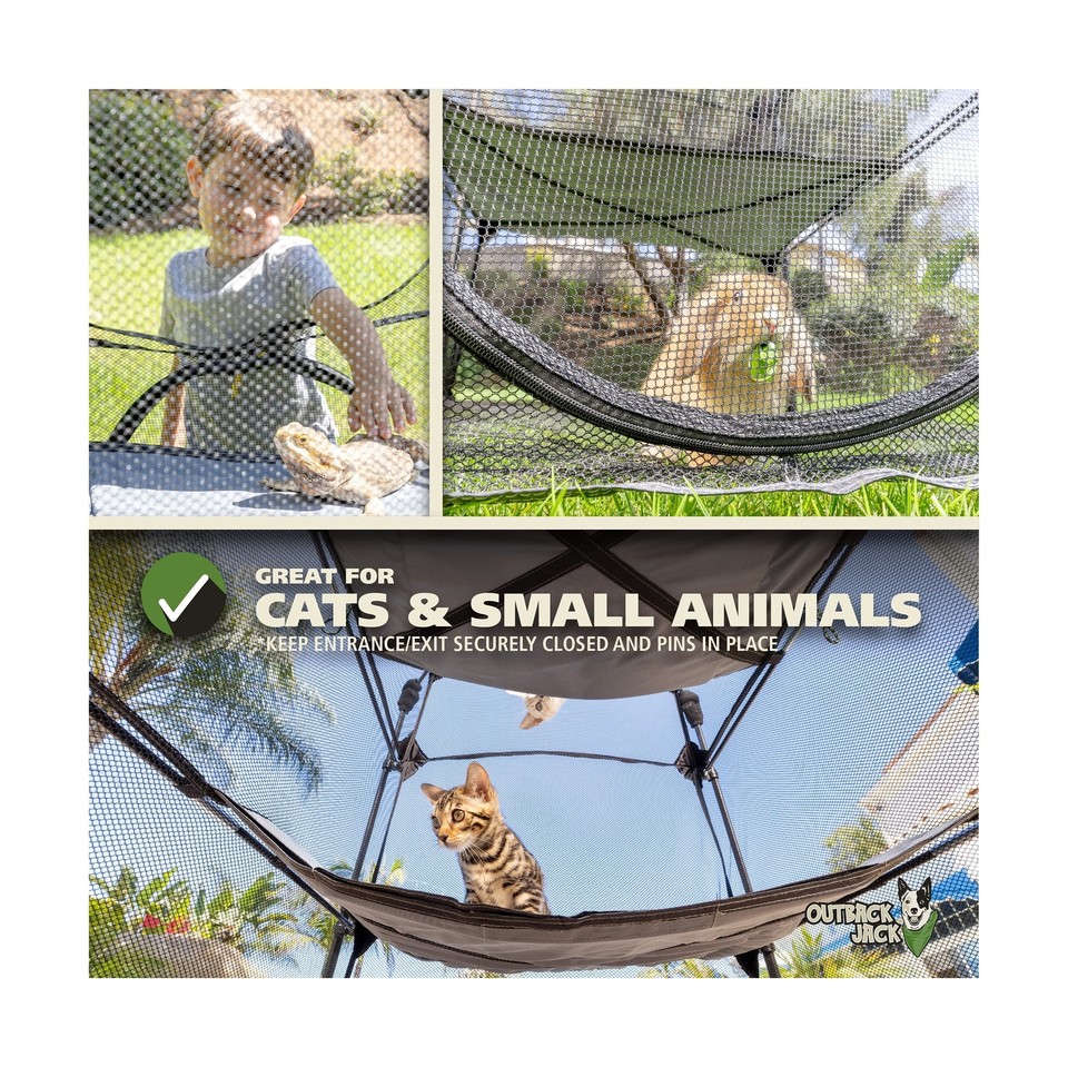 Outback Jack Catio Outdoor Cat Enclosure, (Kitty Katio) for Indoor Cat ...