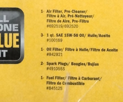 Vanguard Briggs & Stratton oil guard system tune up kit #84004936 | eBay