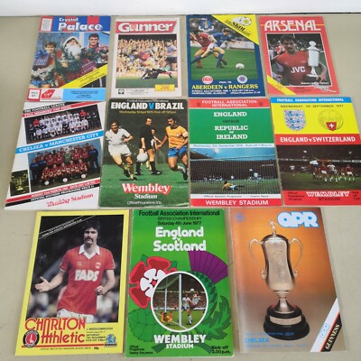 Lot of 11 Assorted Vintage Football Programs, 1976 to 1989 | eBay UK