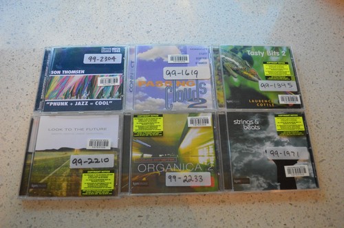 10 ASSORTED RARE SOUND EFFECTS CD'S! LIBRARY MUSIC KPM JAZZ MOTOR ...