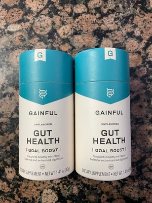 Lot 2 Gainful Gut Health Goal Boost Unflavored Powder 1.41 oz Sealed ...