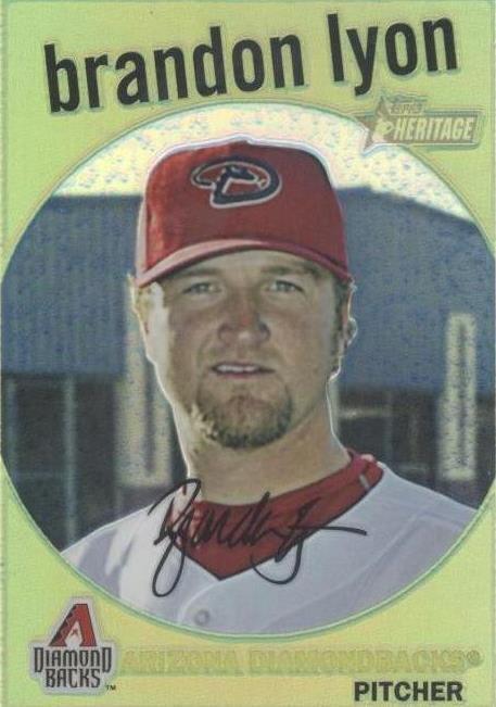 2008 Topps Heritage High Number - Chrome Brandon Lyon #C286 Refractor ...