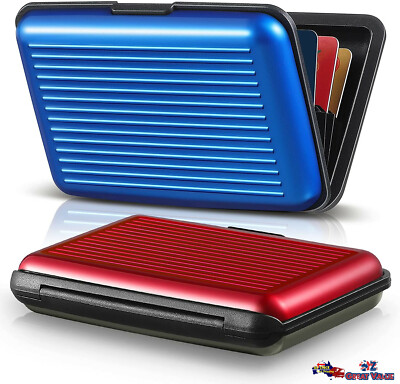Aluminum Anti Rfid Aluma Wallet Credit Card Holder Case Deluxe Scanning ...
