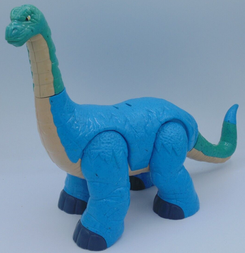 Fisher Price 2010 IMAGINEXT Blue Posable Dinosaur Apatosaurus Toy ...