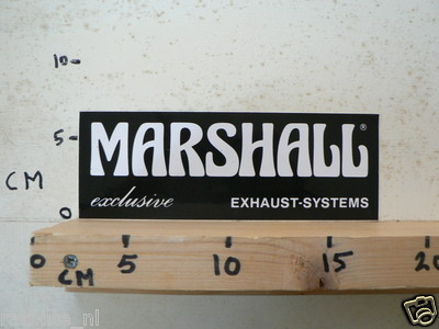 STICKER,DECAL MARSHALL EXCLUSIVE EXHAUST SYSTEMS | eBay