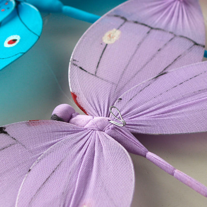 Package of 4 Bright and Cheerful Assorted Artificial Dragonflies for ...