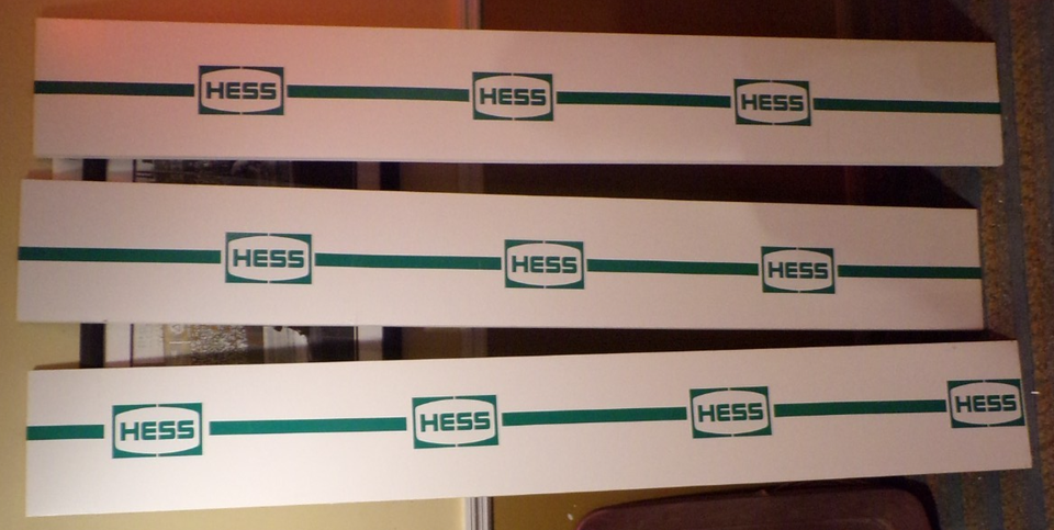 AMERADA HESS TRUCK SHELVING DISPLAY WOOD DECAL GAS STATION | eBay