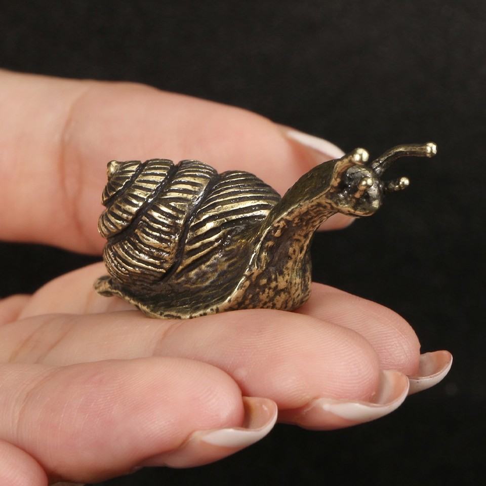 2 Pcs Snail Ornament Garden Statues Decoration Figurine Mini Snails ...