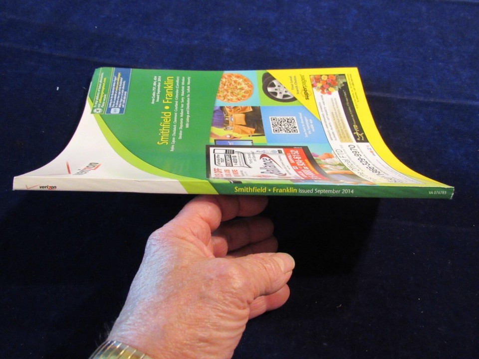 2014 Smithfield Franklin Virginia TELEPHONE Phone book White/Yellow ...