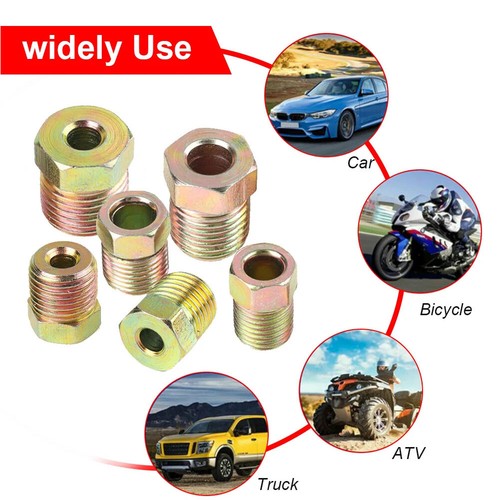 35pcs Brake Line Fitting Nuts Kit For Inverted Flares On 3/16 And 1/4 ...