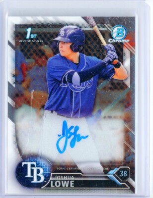 2016 Bowman Draft Chrome JOSHUA LOWE Auto Autograph Prospect RC Rookie ...