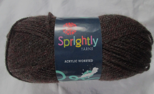 SPRIGHTLY YARNS acrylic worsted skein of REDWOOD HEATHER (brownish ...
