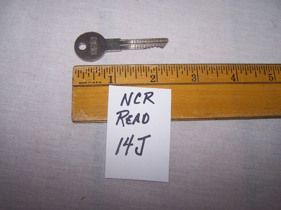 Vintage NCR National Cash Register Key READ 14J | eBay