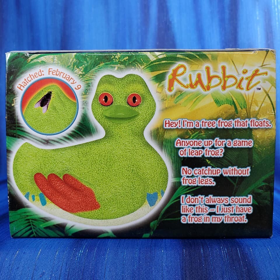 Rubbit Rare Rubba Duck Rubber Duck Frog NIB | eBay