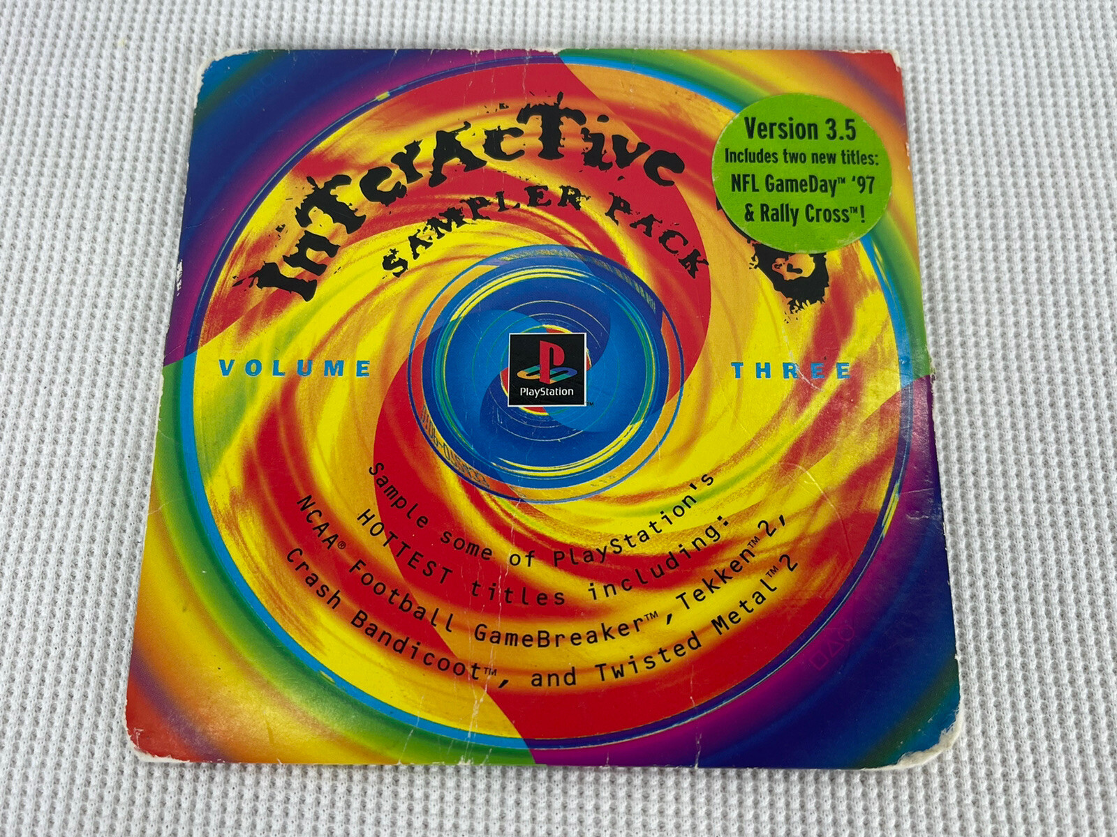 PS1 Playstation 1 Interactive CD Volume 3 Sampler Pack Disc w/ Sleeve ...