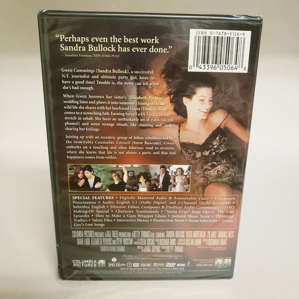 28 Days (DVD, 2000, Special Edition) Sandra Bullock NEW, SEALED ...