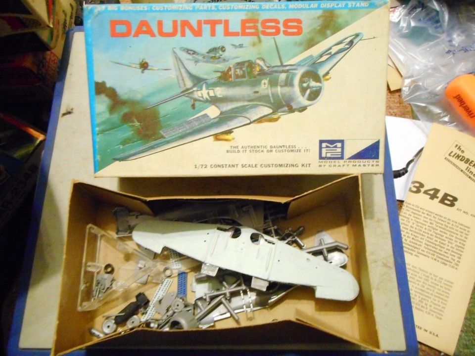 LOT 14 VINTAGE MODEL KIT&BOXES MI-79 TANK TRANPT KETTENKRAFTRAD PLANES ...