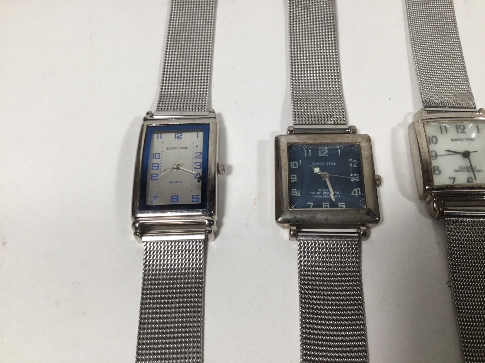 Lot of 4 Brass and Stainless Steel Mesh Strap Dummy Watches NEW | eBay