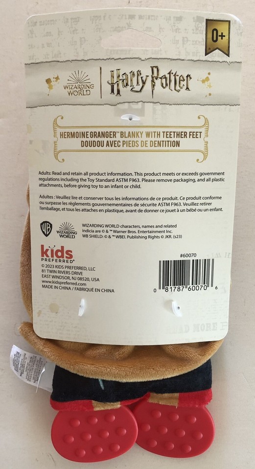 Wizarding World Harry Potter - Hermione Granger Blanky With Teether ...