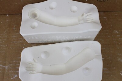 Ceramic Slip Mold 2 Piece Right Arm 11.5" Body Doll Baby Jones Mold ...