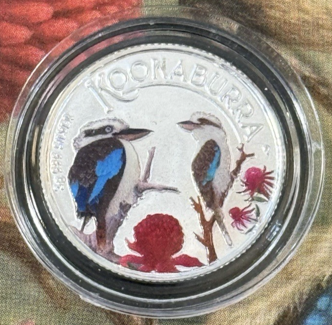 2026 3 Gram .999 Silver Colorized Kookaburra Trib Round Capsule Assay ...