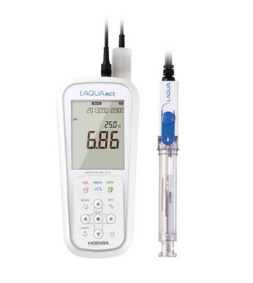 Horiba PH 120 Portable pH Meter - set ( PH 120 + pH Probe + pH Solution ...